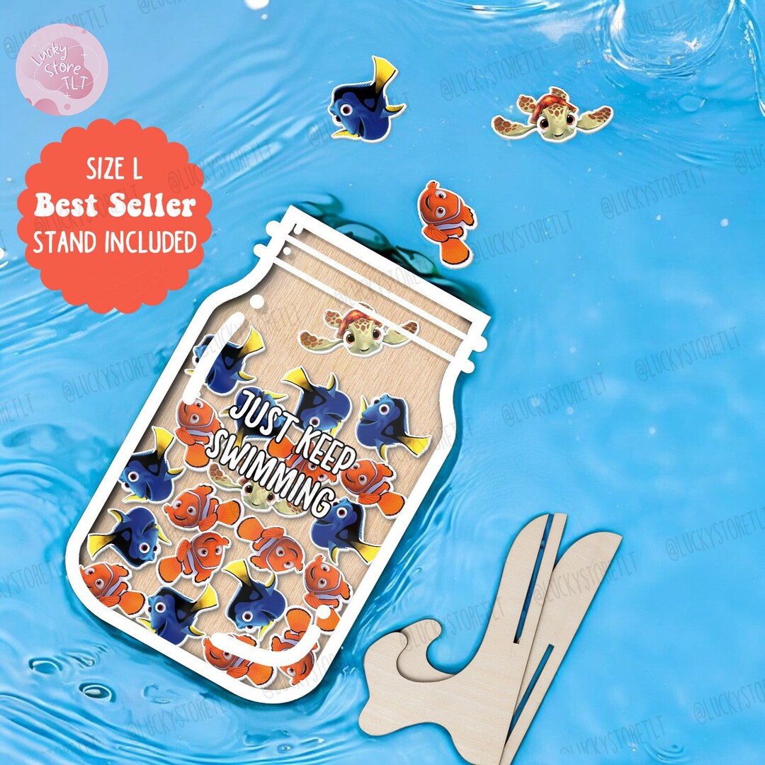 Custom Finding Nemo Reward Jar, Disney Pixar Classroom Teacher Star Jar ...