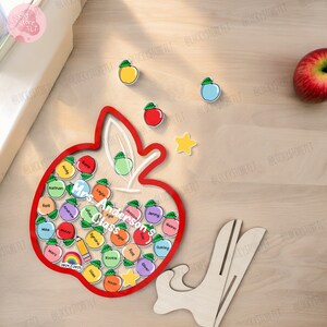 Personalized Teacher Cute Apple Reward Jar, Colorful Classroom Decor ...