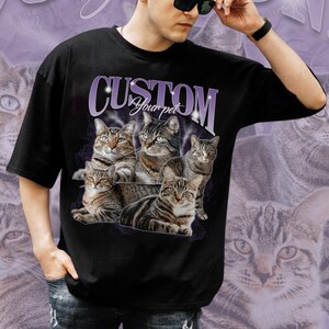 CUSTOM Bootleg Rap PET Shirt, Custom Pet, Custom Photo Vintage Graphic ...