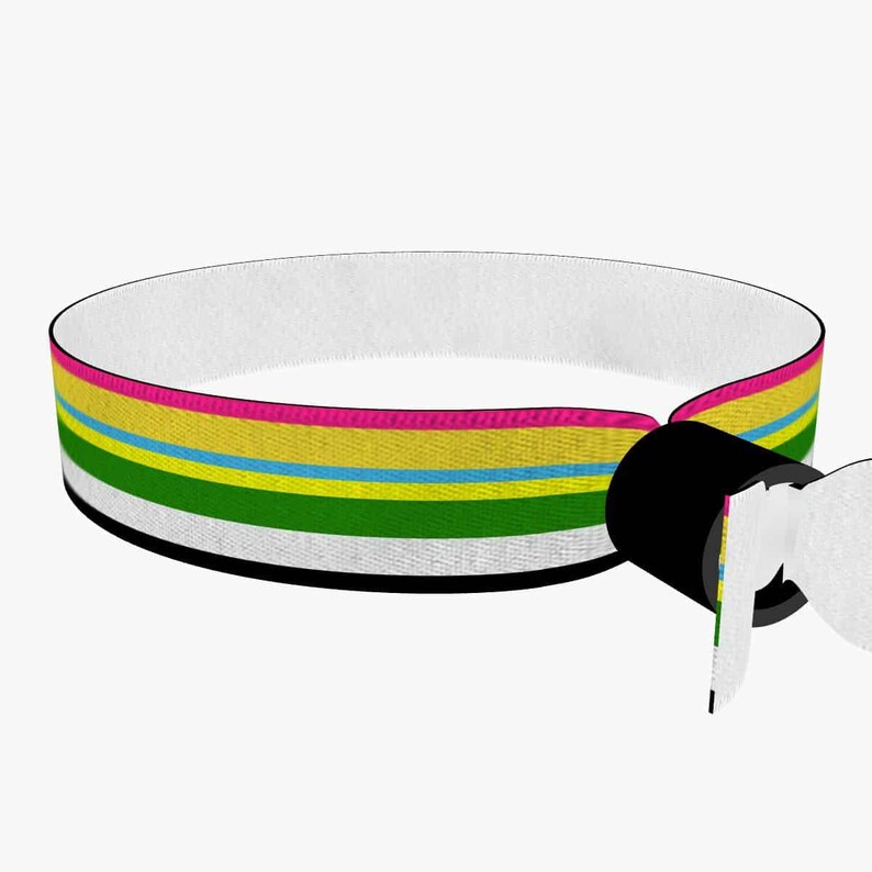 Pan-skolio - Flag Fabric Bracelet Pan-skolio Flag Satin Bracelet ...