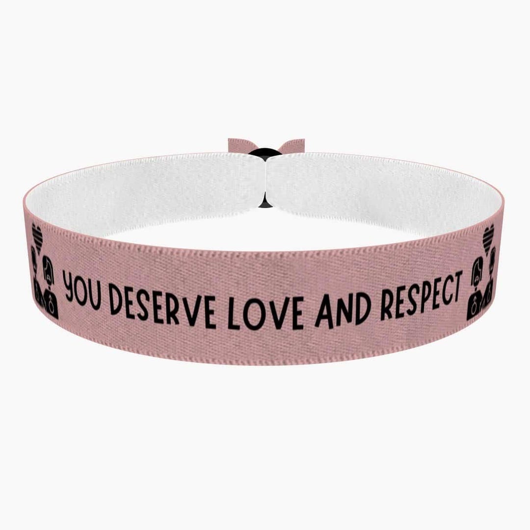 LGBTQ Love and Respect Fabric Bracelet – Handmade Pride Bracelet for ...