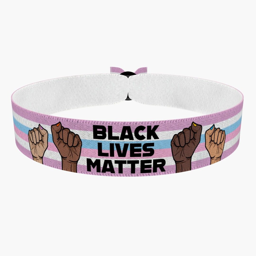 Black Lives Matter Bigender Fabric Bracelet - Etsy