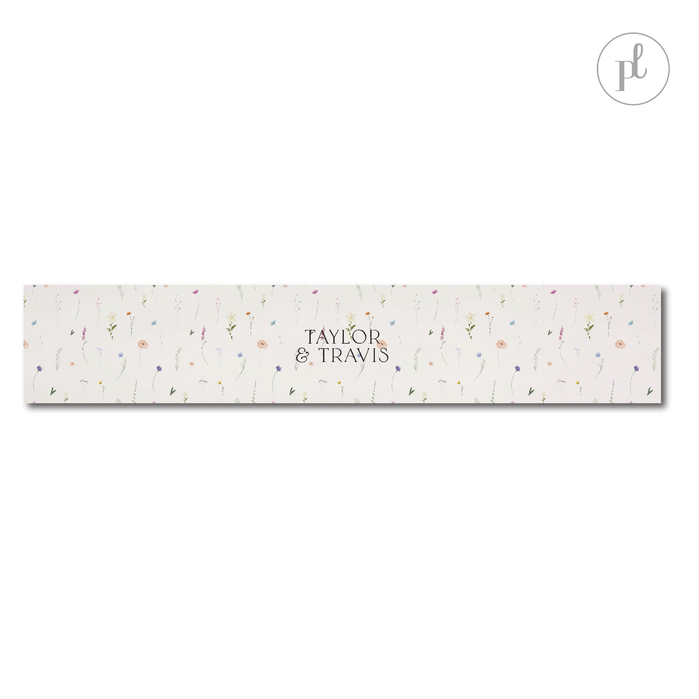 Printed Stacked Wildflower Wedding Invitations Set With RSVP From ...