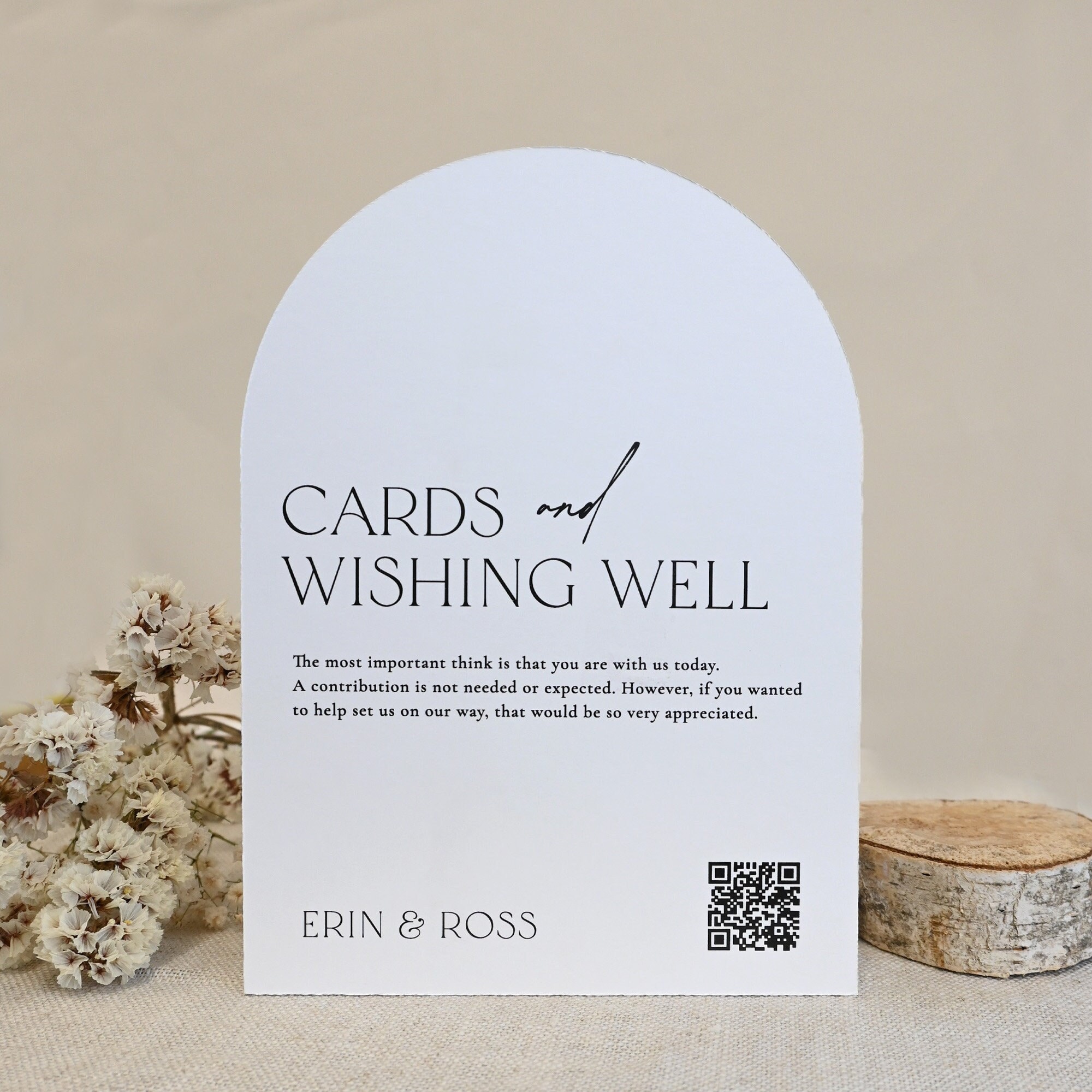 Grace Wedding Wishing Well for Modern Minimalist Wedding | Custom ...