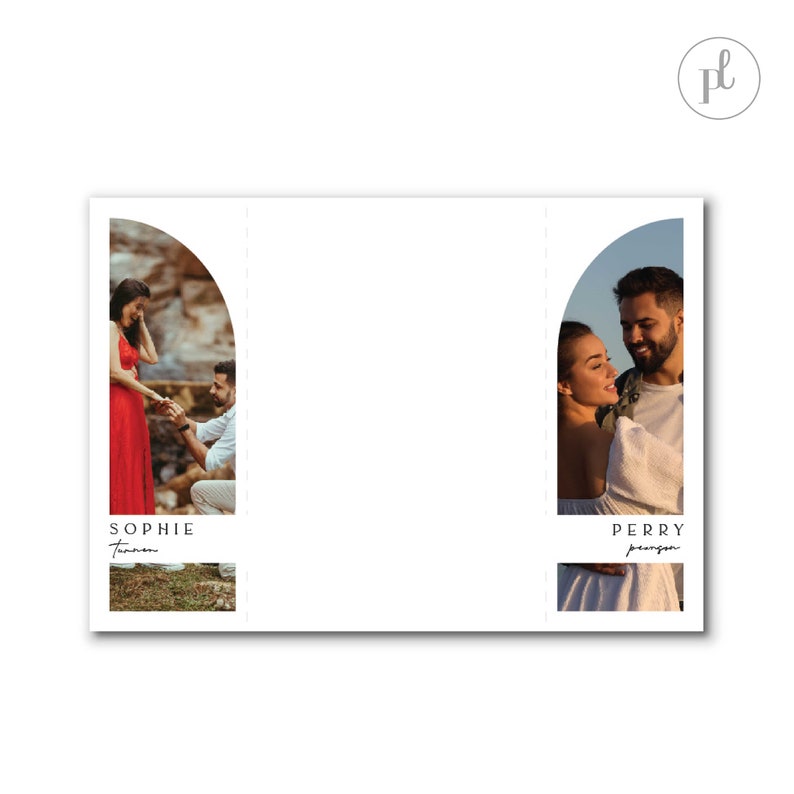 Printed Wedding Invitations, All in One Wedding Invitations With a QR ...