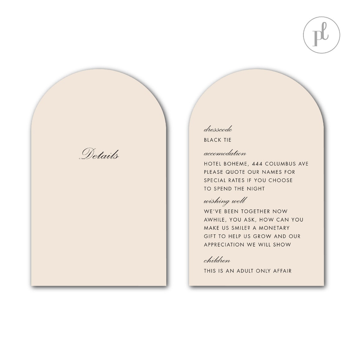 Modern Gold Clip Stacked Wedding Invitations by Paperlust - Etsy