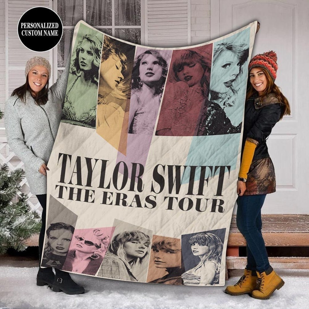 Vintage Taylor Eras Tour Swiftie Quilt Blanket Retro Album - Etsy