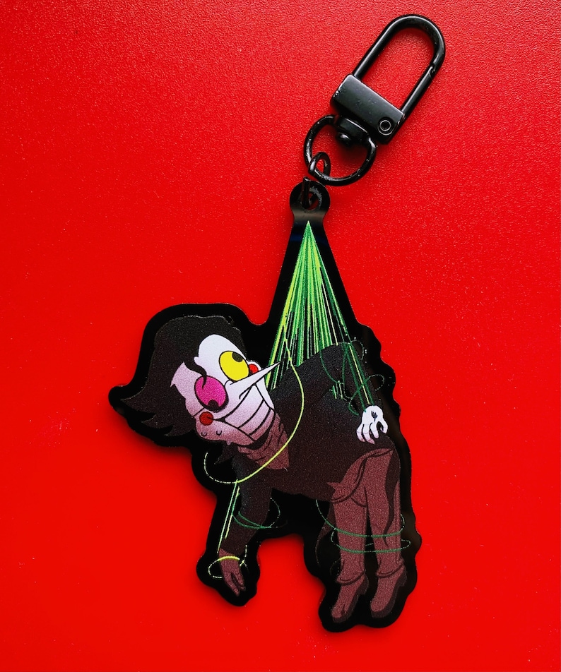 Spamton Deltarune Custom Solid Colorful Acrylic Keychain - Etsy Australia