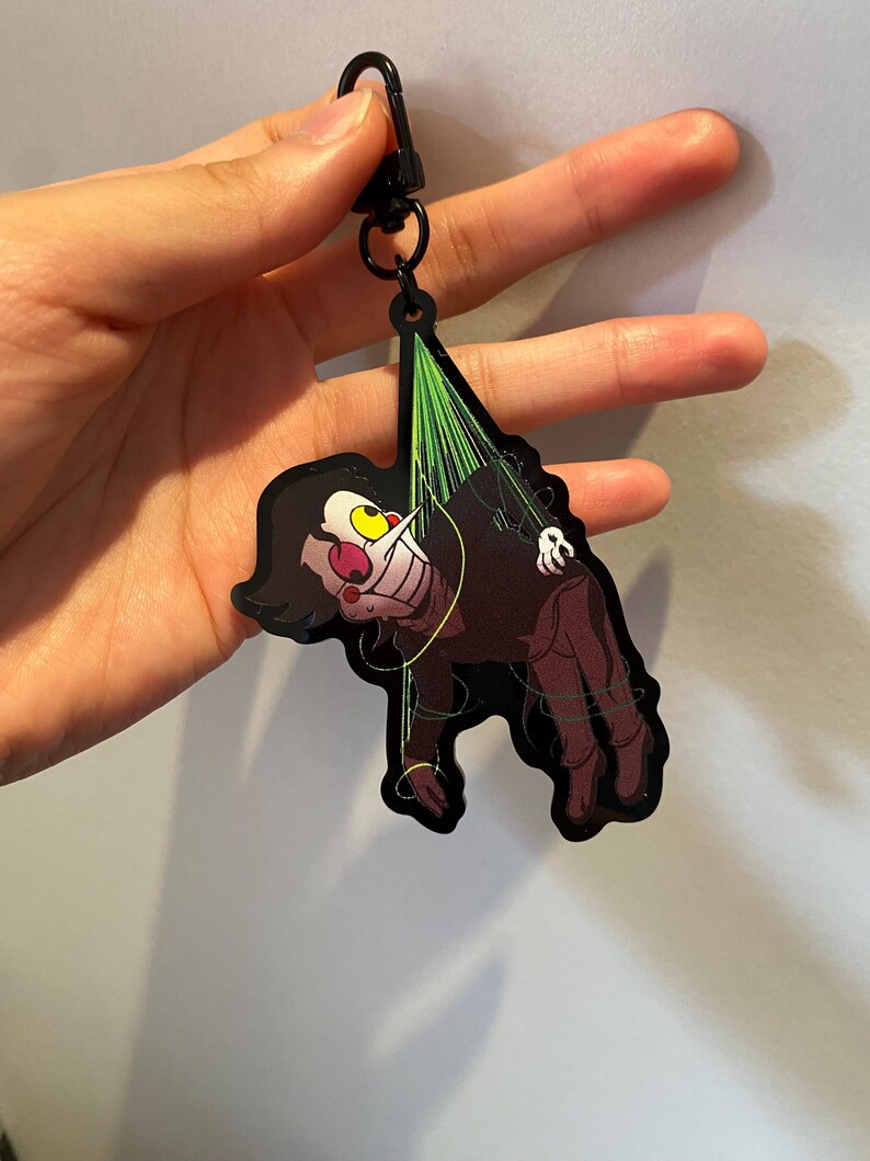 Spamton Deltarune Custom Solid Colorful Acrylic Keychain - Etsy