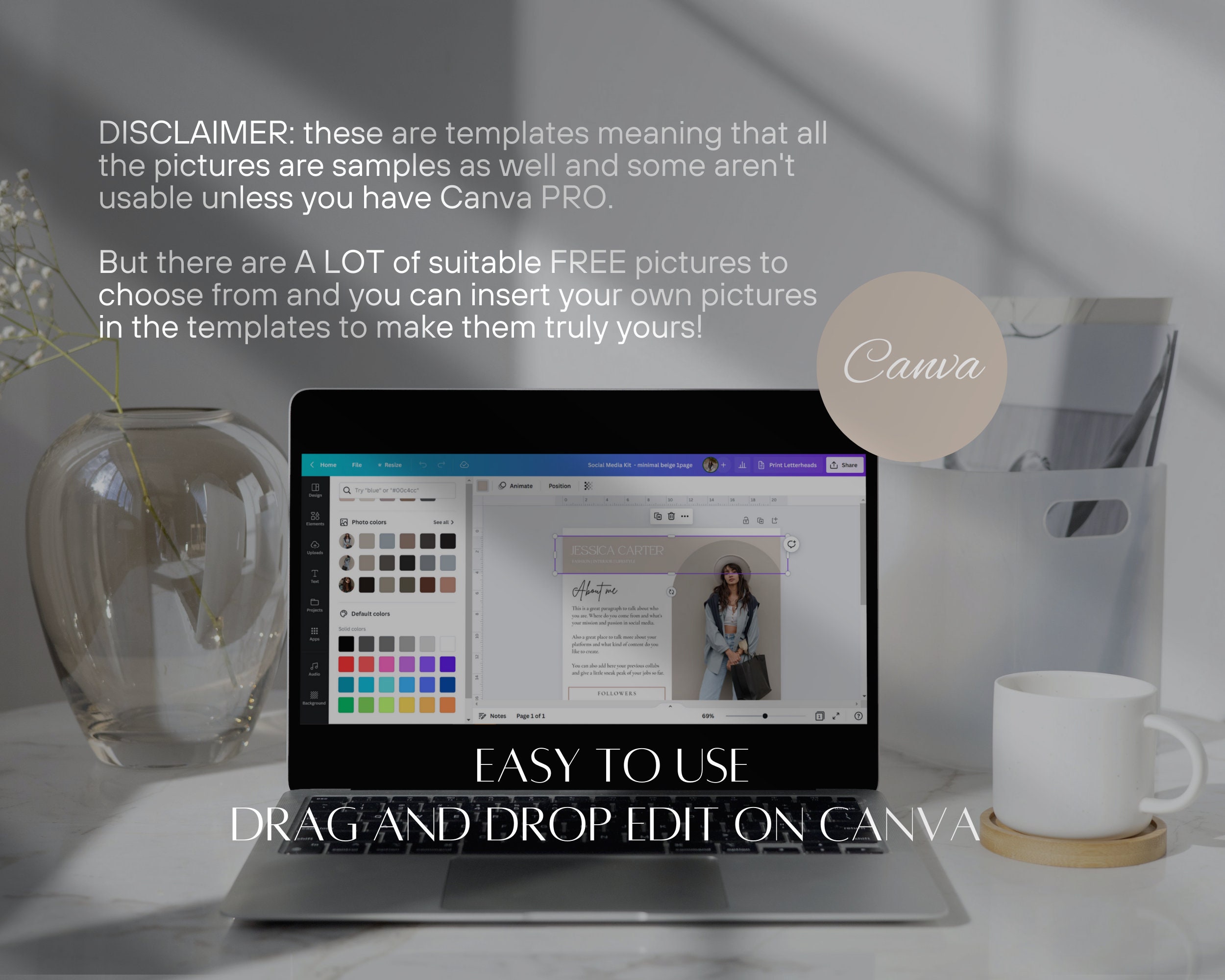 Editable Media Kit Template Canva Media Kit Rate Sheet Template Rate ...