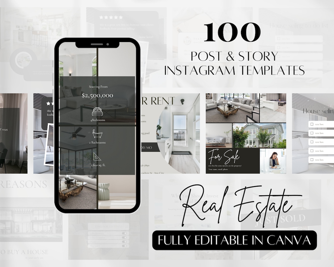 Realtor Instagram Posts Real Estate Social Media House Showing ...