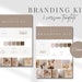 Brand Kit Template Black Brand Board Template Pre-made Branding Kit ...
