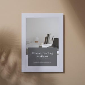 Minimalistic Workbook Template Canva Coaching E-book Template Editable ...