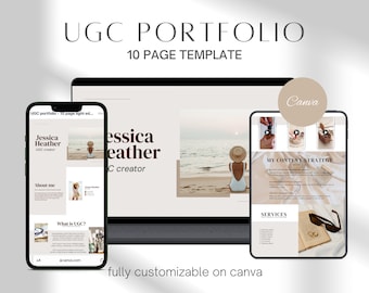 UGC Portfolio Template Editable Content Creator Resume UGC Media Kit ...