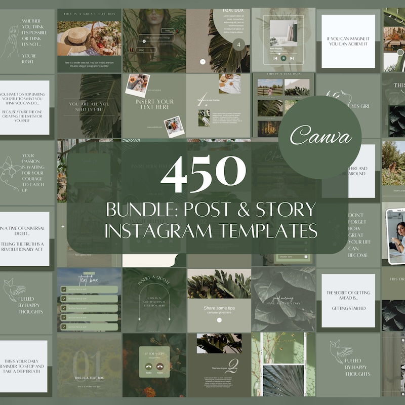 Instagram Quotes Green - Etsy