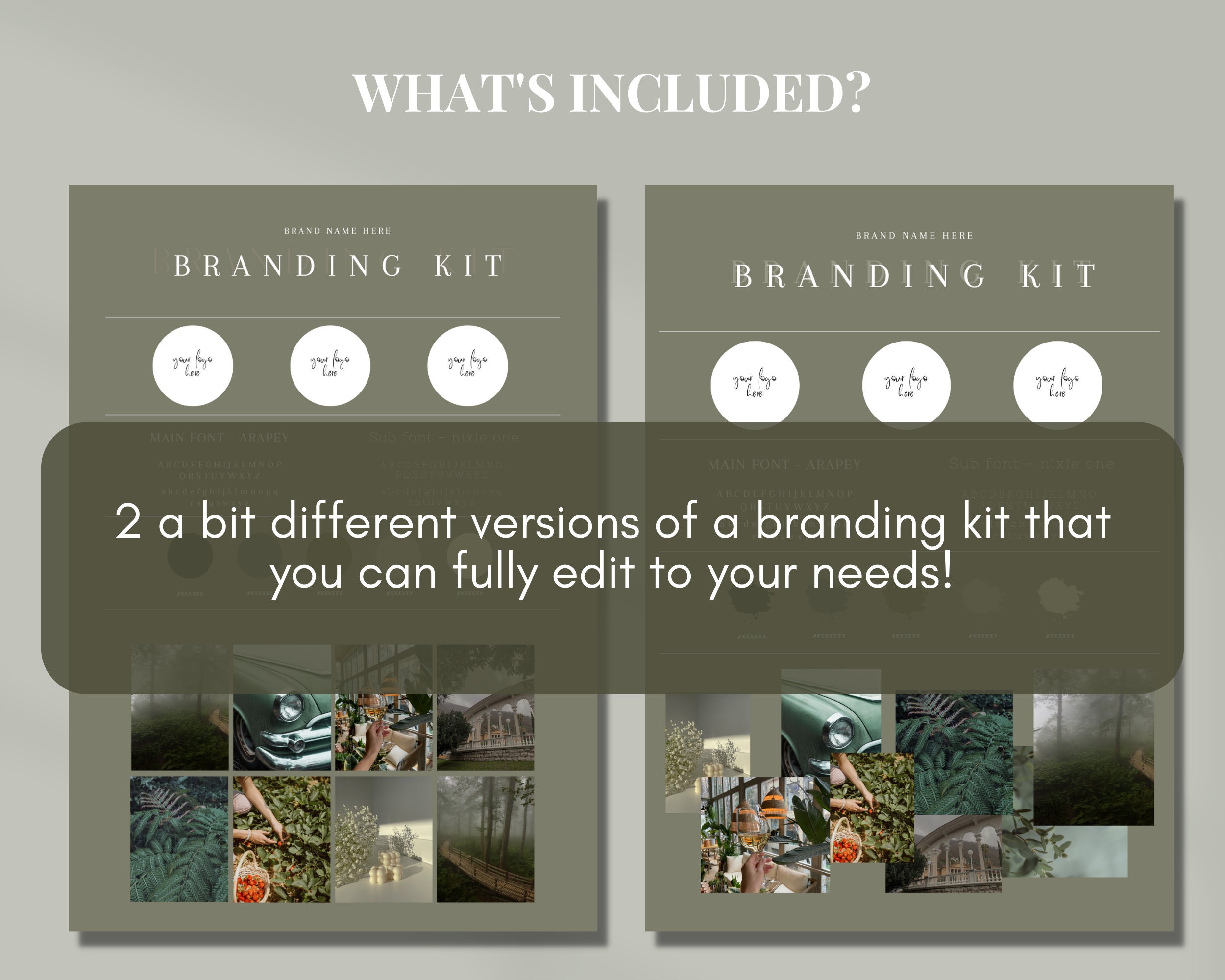 Brand Kit Template Brand Board Template Pre-made Branding Kit Editable ...