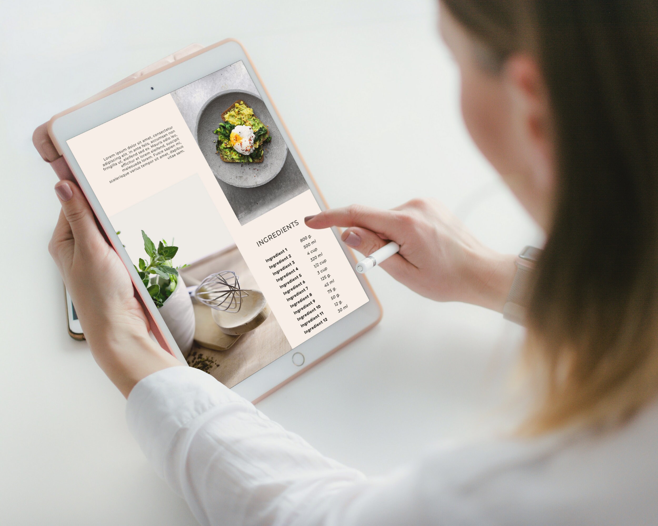 Editable Recipe E Book Template Digital Editable Cookbook Template ...