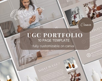UGC Portfolio Template Editable Content Creator Resume UGC Media Kit ...