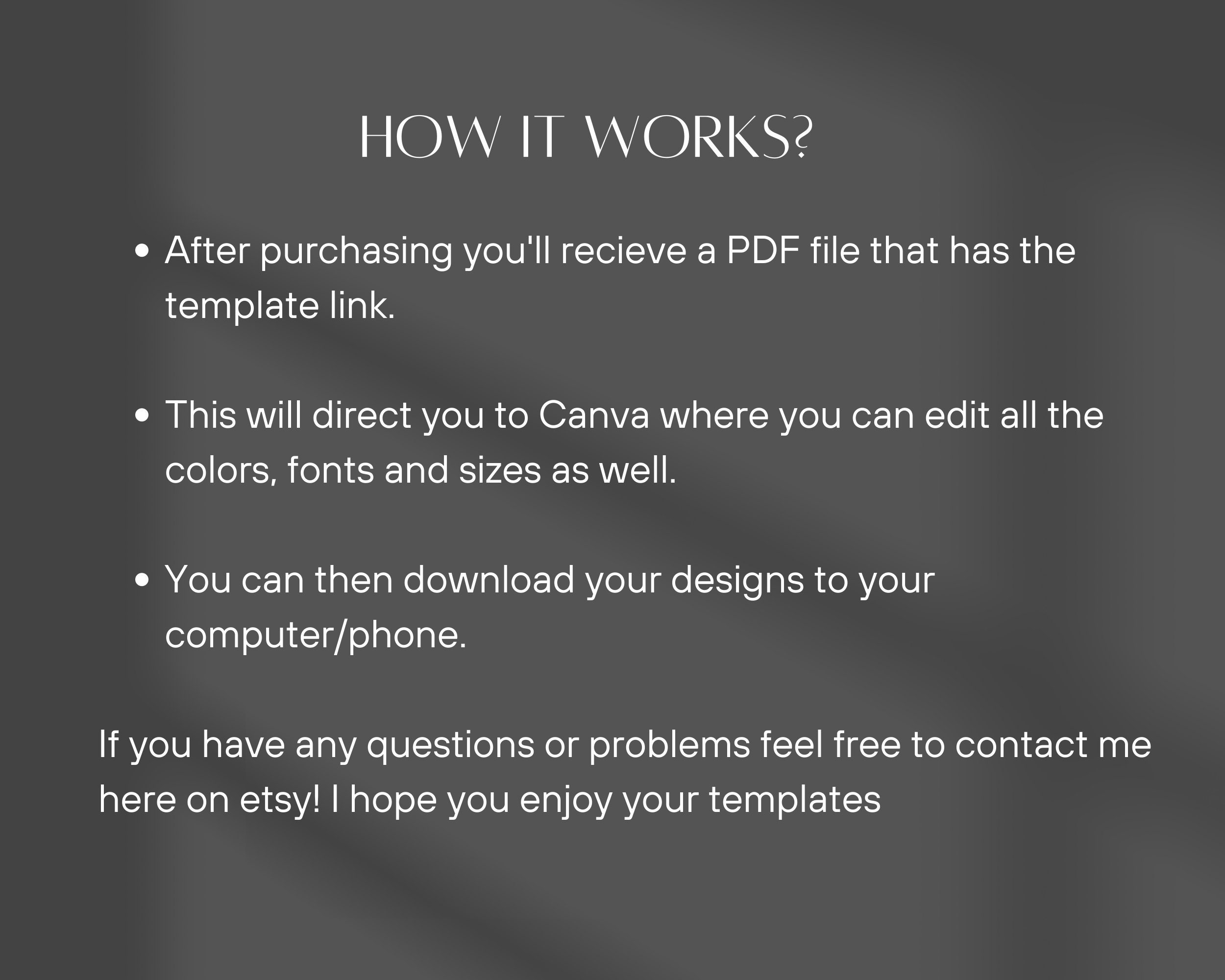Black Media Kit Template Instagram Media Kit Template Dark Blogger ...