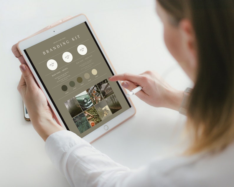 Brand Kit Template Brand Board Template Pre-made Branding Kit Editable ...