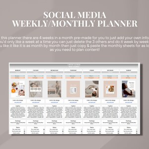 Social Media Content Planner | Content Calendar | Google Sheets ...