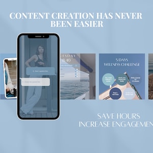 120 Blue Instagram Templates | Blue Social Media Canva Templates ...