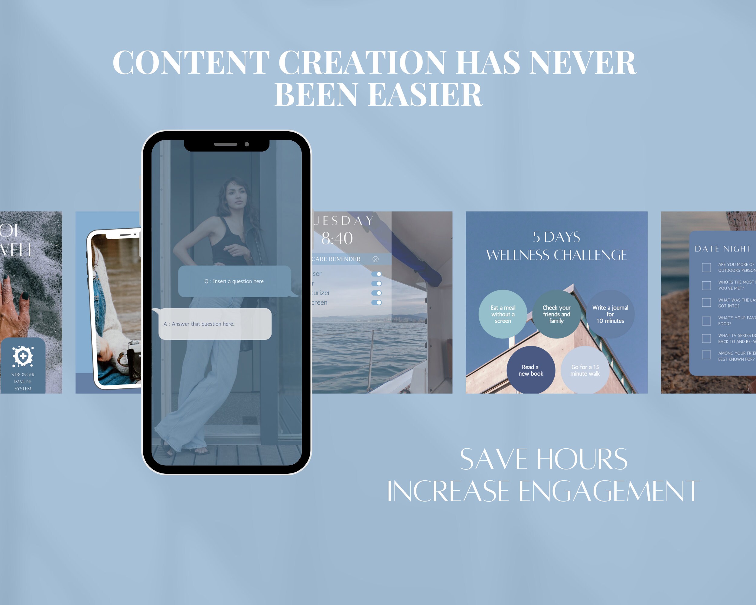 120 Blue Instagram Templates Blue Social Media Canva Templates ...