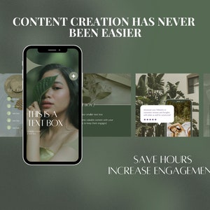 250 Green Instagram Templates, Green Social Media, Tropical Instagram ...