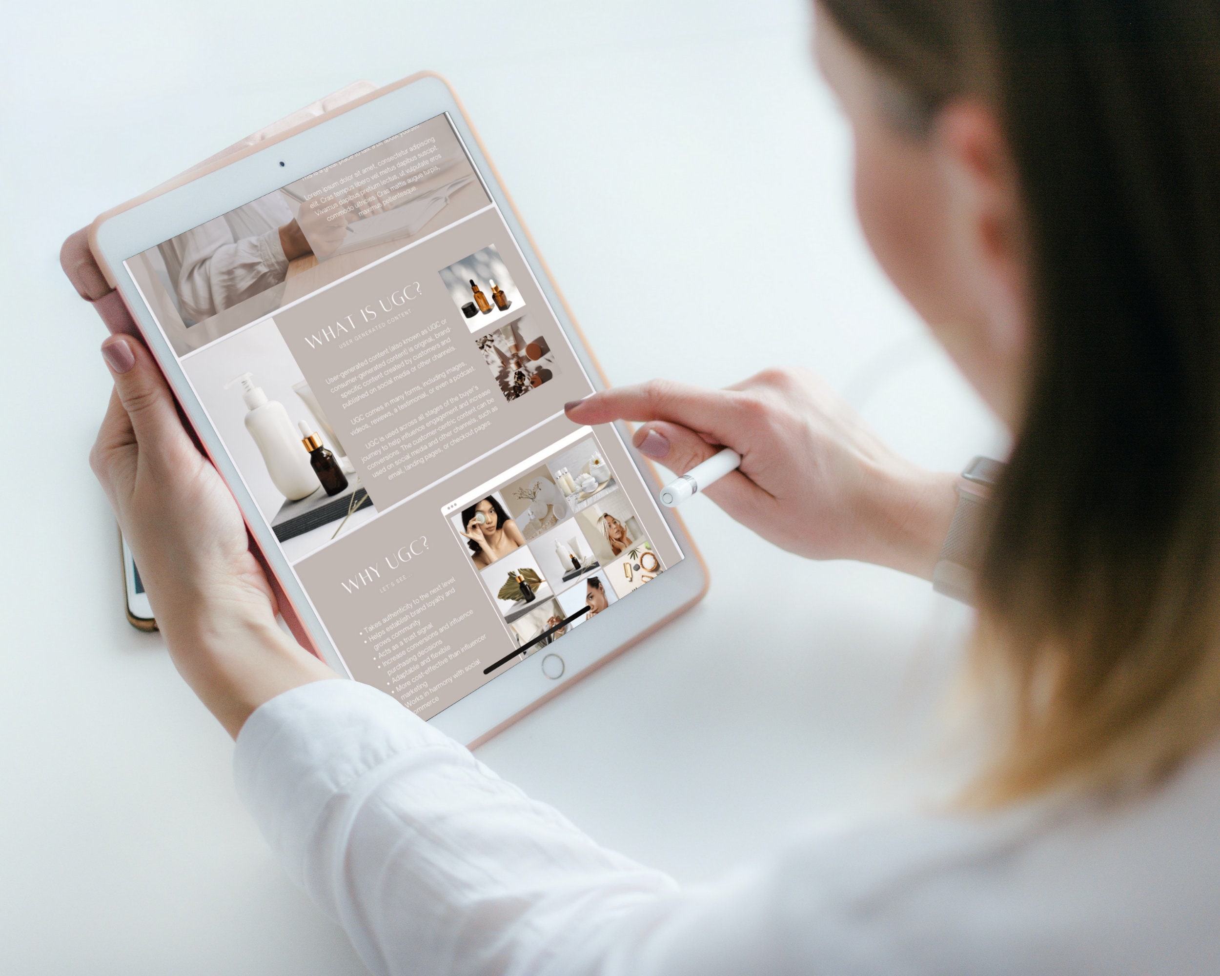 UGC Portfolio Template Editable Content Creator Resume UGC - Etsy