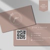Custom QR Code Front and Back Square Thank You Business Cards ...