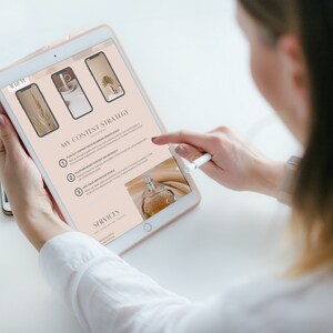 Editable UGC Portfolio Template | Content Creator Resume | Beige Media ...