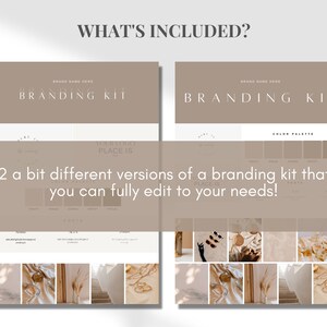 Brand Kit Template | Brand Board Template | Pre-made Branding Kit ...