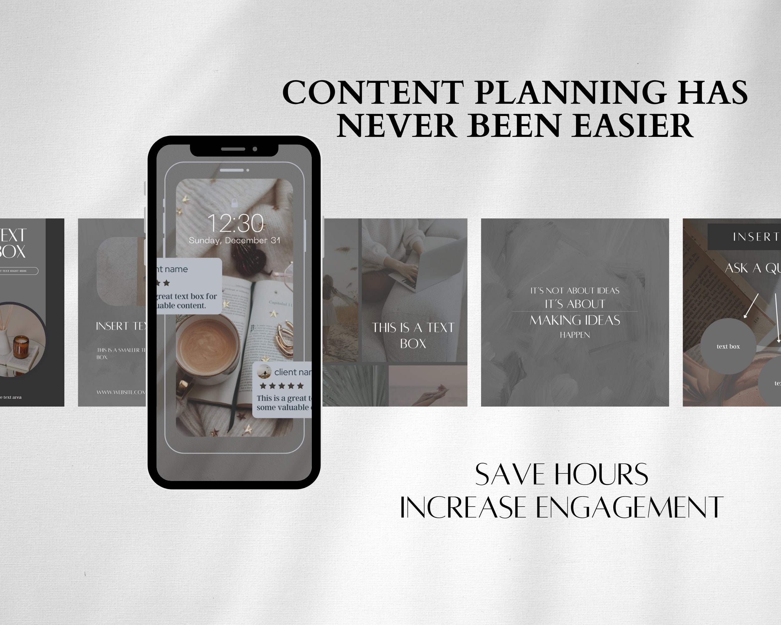 2024 Content Calendar for Social Media Growth Instagram Digital Planner ...