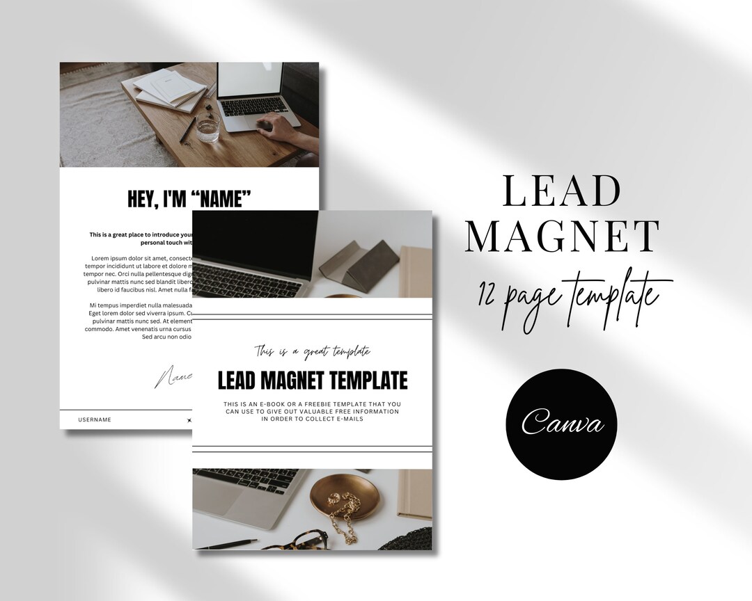 Editable Lead Magnet Template Canva Freebie Template Email Marketing ...