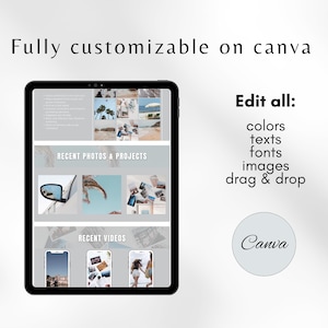 Travel UGC Portfolio Template Editable Travel Content Creator Travel ...
