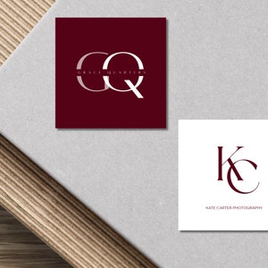 Red Logo Template Editable Red Canva Logo White Professional Logo Kit ...