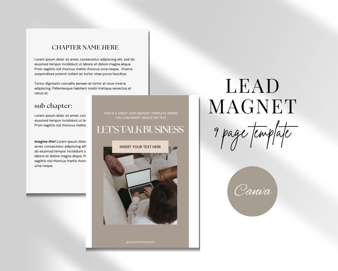 Editable Lead Magnet Template Canva Freebie Template Email Marketing ...