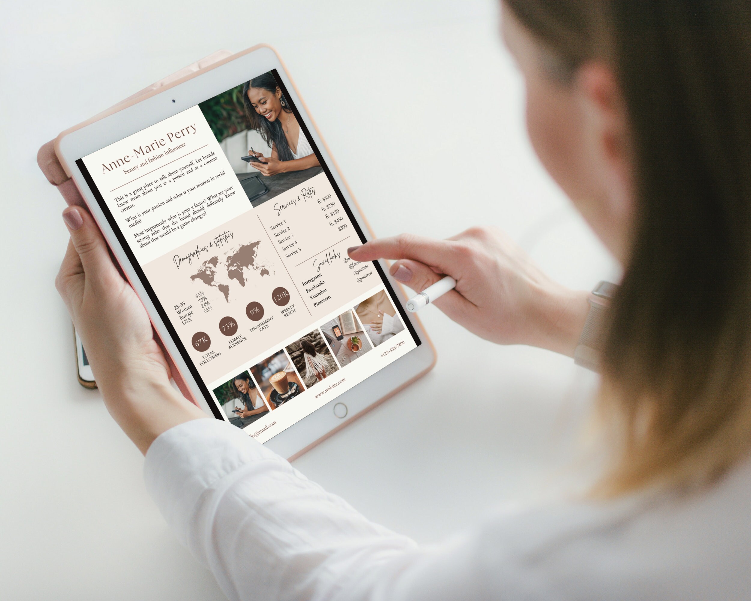 Editable Media Kit Template| Media Kit| UGC Portfolio| Social Resume ...