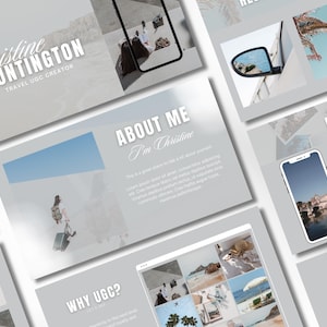 Travel UGC Portfolio Template Editable Travel Content Creator Travel ...