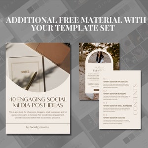 Brand Kit Template | Black Brand Board Template | Pre-made Branding Kit ...