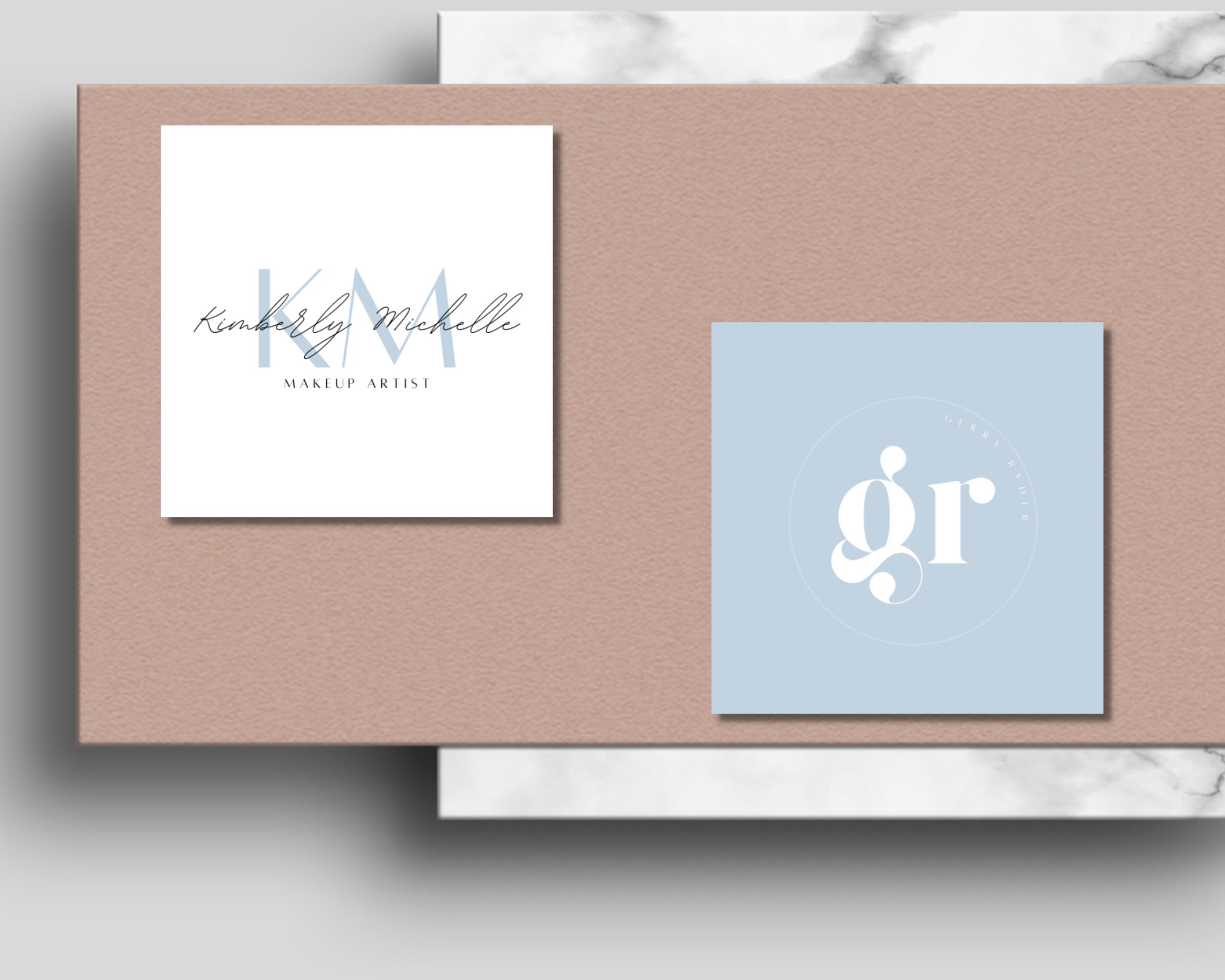 Editable Logo Template White Canva Business Logo Blue Professional Logo ...