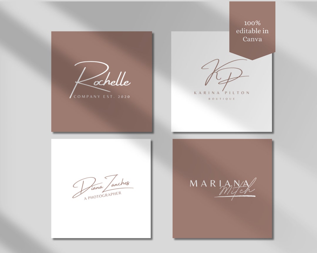 Beige Editable Logo Design Template Beige Canva Business Logo White ...
