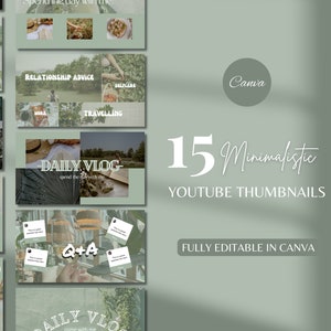 Green Youtube Thumbnail Templates Youtube Channel Kit Thumbnails ...