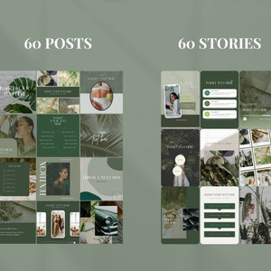 Green Instagram Templates Green Social Media Tropical Instagram Story ...