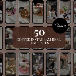 Coffee Instagram Reel Templates Aesthetic Coffee Shop Social Media Cafe ...