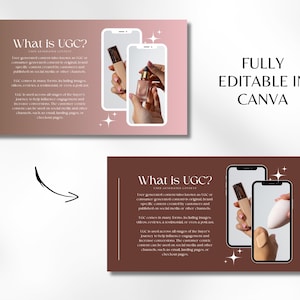 Beauty UGC Portfolio Template Canva UGC Beauty Website Template UGC ...