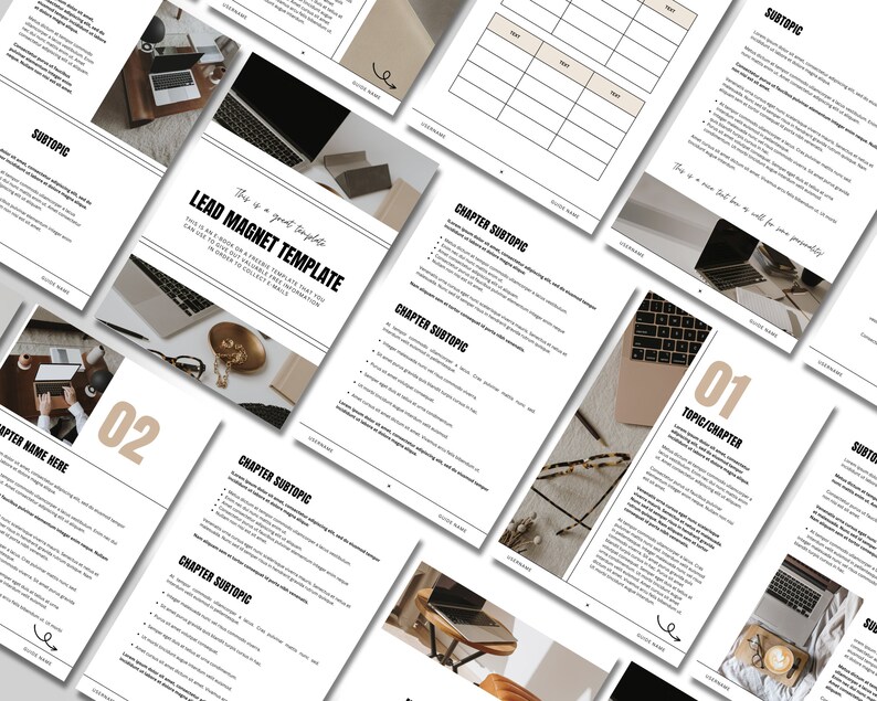 Editable Lead Magnet Template Canva Freebie Template Email Marketing ...