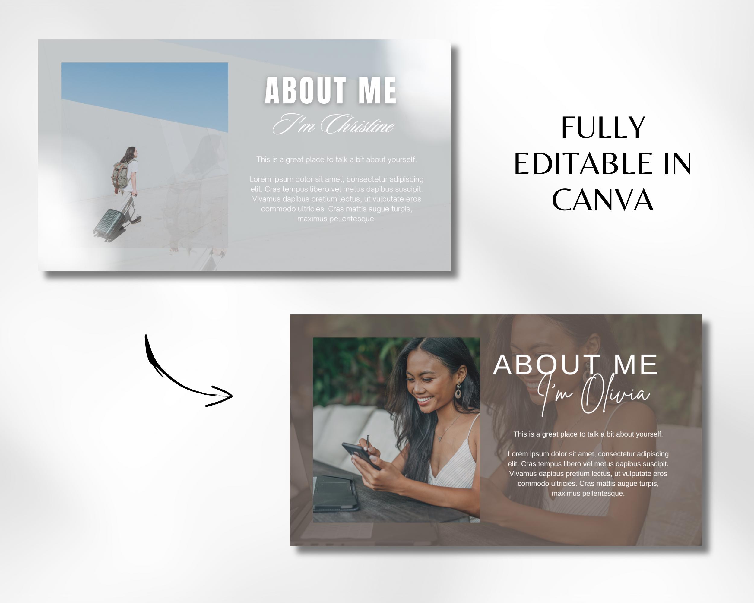 Travel UGC Portfolio Template Editable Travel Content Creator Travel ...