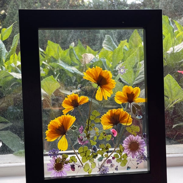 Pressed Flowers Framed - Etsy
