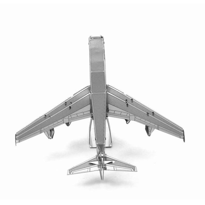 Boeing 747 Jumbo Jet Aeroplane Plane Aircraft Metal Craft Model Kit 3d ...
